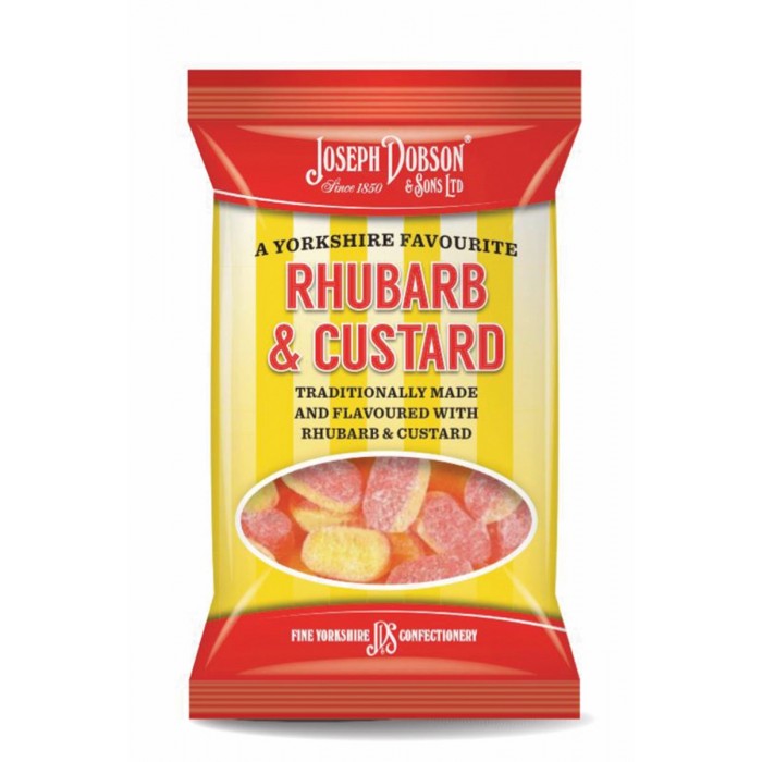 Joseph Dobson 200g Rhubarb & Custard - Hampdens - Wholesale Supplier to ...