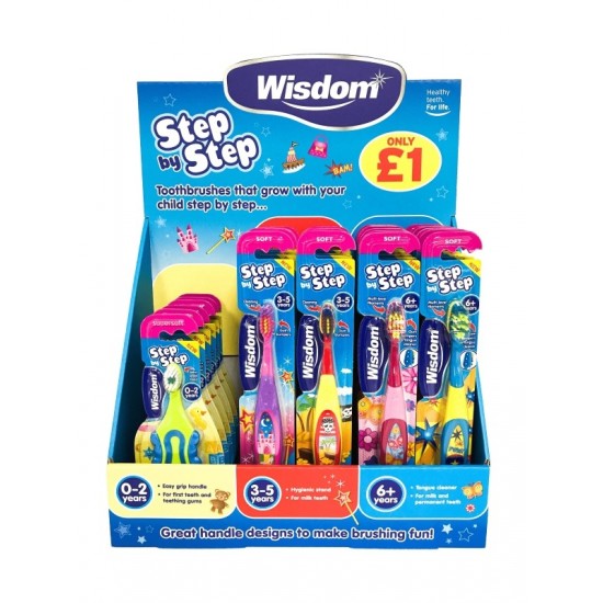 Wisdom Step By Step Toothbrush CDU - Hampdens - Wholesale Supplier to ...