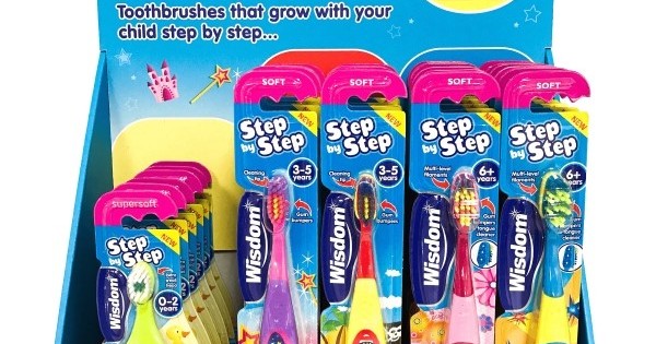 Wisdom Step By Step Toothbrush CDU - Hampdens - Wholesale Supplier to ...
