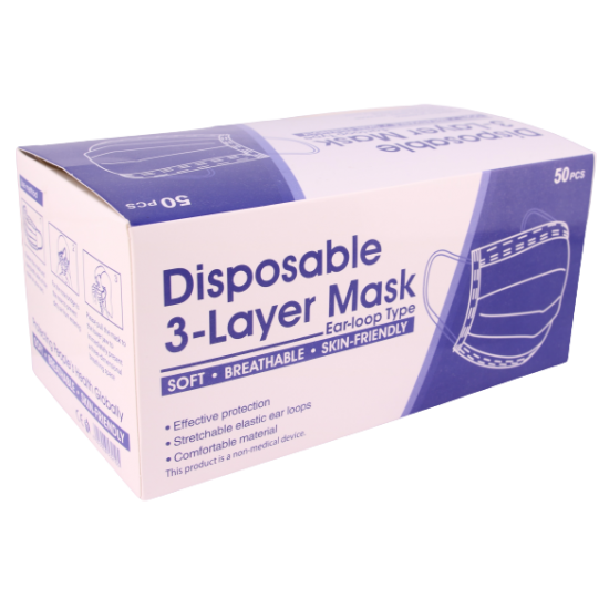 Surgical 3ply Disposable Mask Box of 50 Blue - Hampdens - Wholesale ...