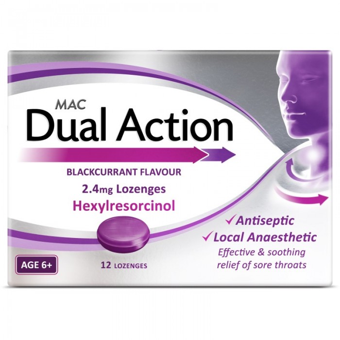 Mac Dual Action Lozenges 12's Blackcurrant [GSL] - Hampdens - Wholesale ...
