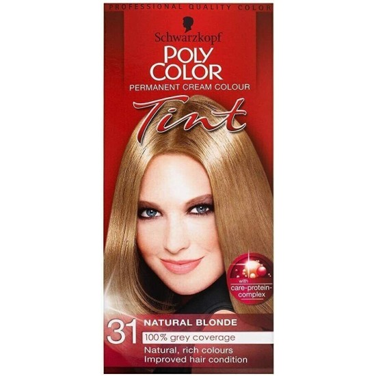 **Poly Color Permanent Cream Colour Tint 31 Medium Blonde - Hampdens ...